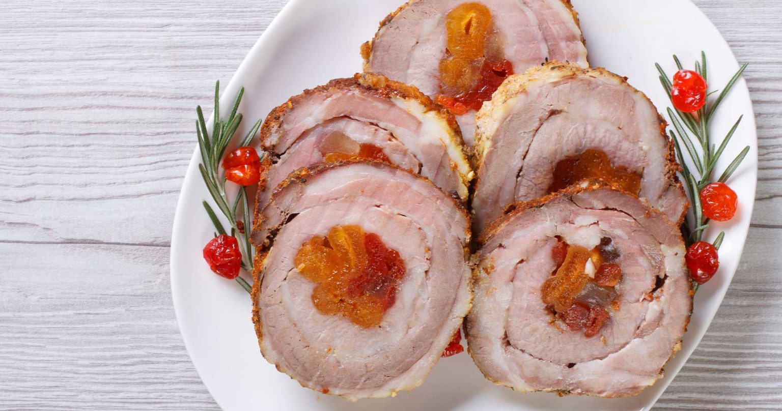Lomo de cerdo relleno navideño para compartir en familia ...
