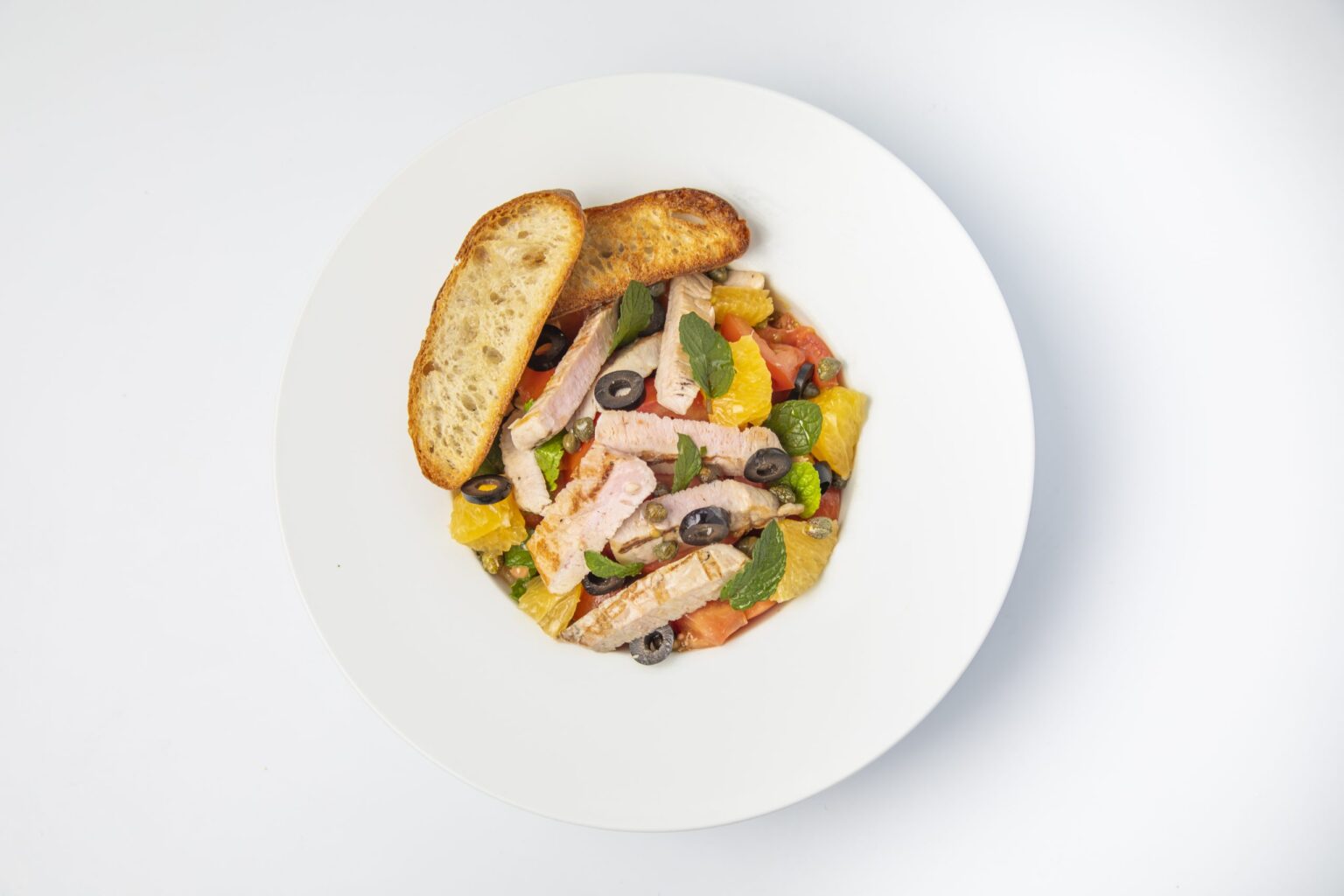 Filete de pierna con tomate y menta - comemascarnedecerdo