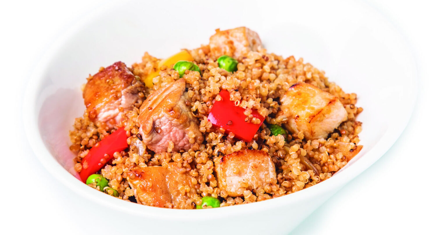 Chaufa De Solomito De Cerdo Y Quinoa - comemascarnedecerdo
